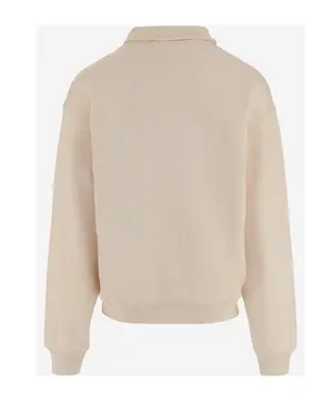 Jacquemus The Gros Grain Zipped-rollneck Sweatshirt - Nude