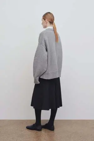 THE ROW Pleated Midi Skirt