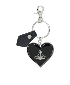 VIVIENNE WESTWOOD Heart Orb Keychain - Black