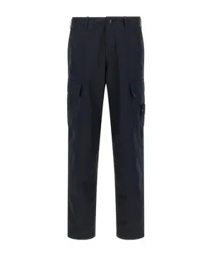 Stone Island Straight-leg Cargo Pants - Blue