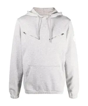 Alexander McQueen Zip-detailed Hoodie - Gray