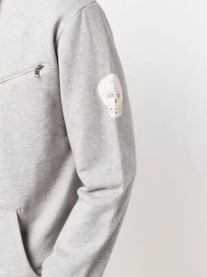 Alexander McQueen Zip-detailed Hoodie - Gray