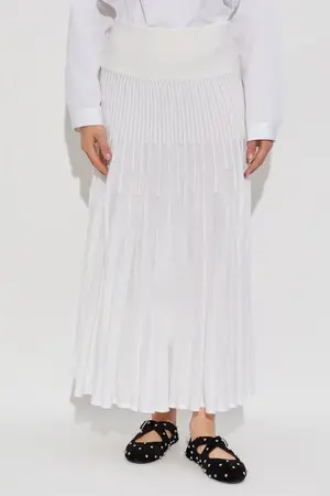 Alaïa Knit Pleated Skirt