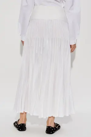 Alaïa Knit Pleated Skirt
