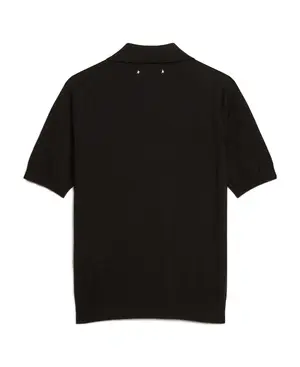 GOLDEN GOOSE Short Sleeve Polo Shirt - Black