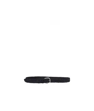 ORTIGNI Braided Leather Belt With Adjustable Buckle - Blue