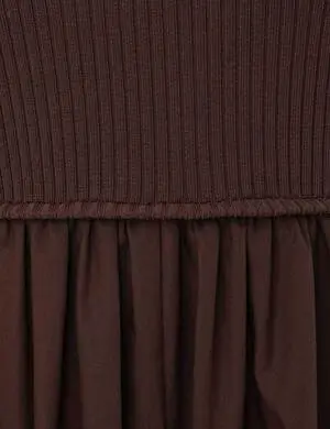 Zimmermann Sleeveless Dress With Fitted Knit Bodice And Gathered Skirt