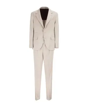 Brunello Cucinelli Two-button Pleated Suit - Nude