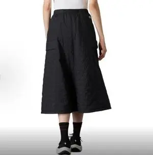 The North Face Quilted Volume Skirt With Integrated Belt And Drawcord Hem