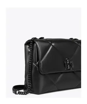 Tory Burch Kira Diamond Quilted Shoulder Bag - Black