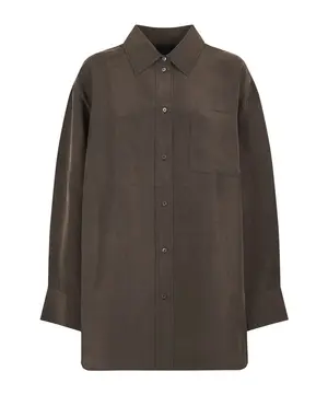 Soeur Lapel Collar Long Sleeve Shirt