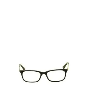 COACH Logo Flat Mirror Eyeglasses - Black