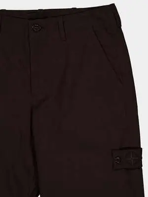 Stone Island Logo Patch Straight-leg Trousers