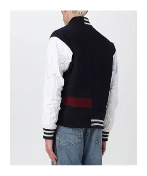 GREG LAUREN Slogan-embroidered Bomber Jacket - Black