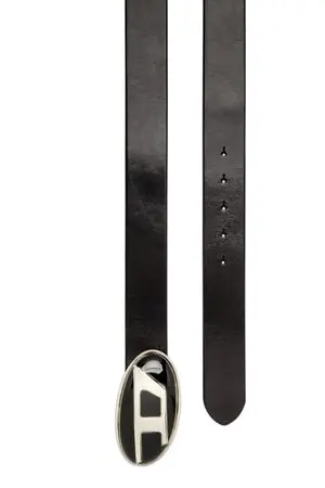 DIESEL® B-1dr-rr Leather Belt With Perforated Details