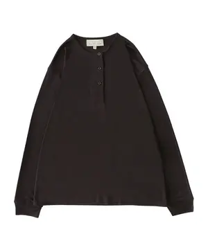 Studio Nicholson Long Sleeve T-shirt With Half-button Closure