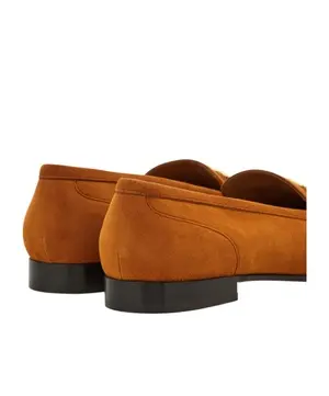 FERRAGAMO Gancini Ornament Loafers - Brown