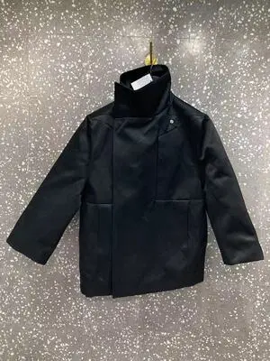 Rick Owens Long-sleeved Down Jacket With Standing Collar