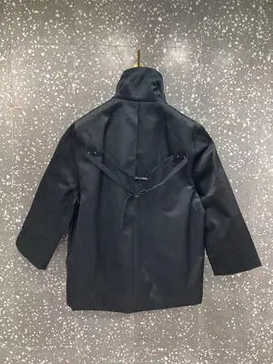 Rick Owens Long-sleeved Down Jacket With Standing Collar