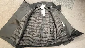 Rick Owens Long-sleeved Down Jacket With Standing Collar