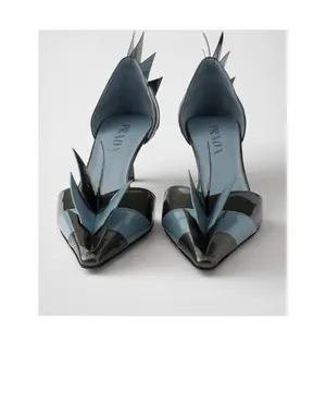 Prada Panelled Slingback Heels