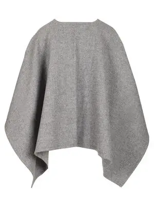 Max Mara Serra Logo Patch Cape