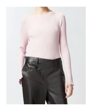 Pinko Ribbed Boat Neck Jumper