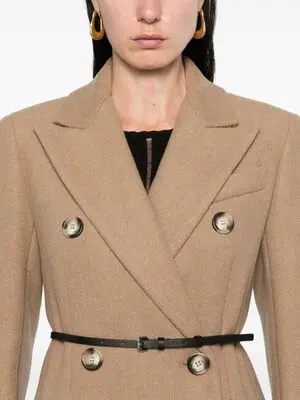 Sportmax Ghia Double-breasted Belted Trench Coat