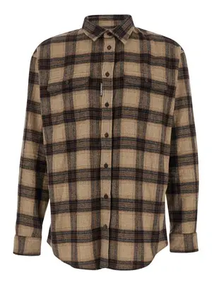 Dsquared2 Checked Long-sleeved Shirt