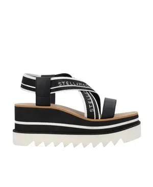 Stella McCartney Crossover Strap Platform Sandals