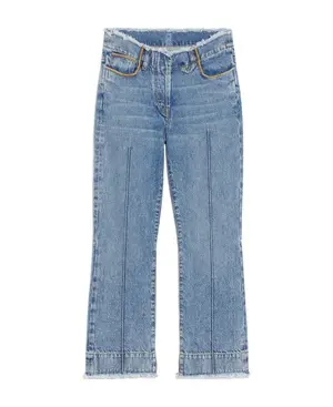 Jacquemus Le De Nimes Linon Cropped Jeans