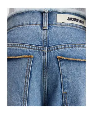Jacquemus Le De Nimes Linon Cropped Jeans