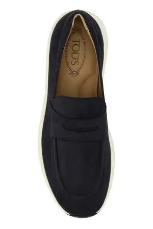 TOD'S Round Toe Penny Slot Loafers