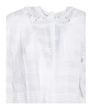 Isabel Marant Étoile Polly Floral Lace Blouse - White