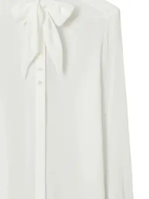 Tory Burch Georgette Bow Blouse - No