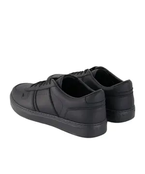 Hogan H668 Leather Lace-up Trainers - Black