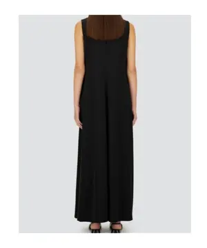 Herno Sleeveless Draped Maxi Dress - Black