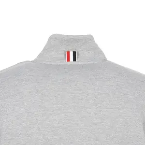 Thom Browne Zip-up Hoodie With Four Stripe Detail