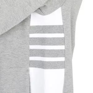 Thom Browne Zip-up Hoodie With Four Stripe Detail