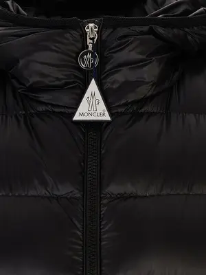 Moncler Glesse Zip-up Short Padded Jacket - Black