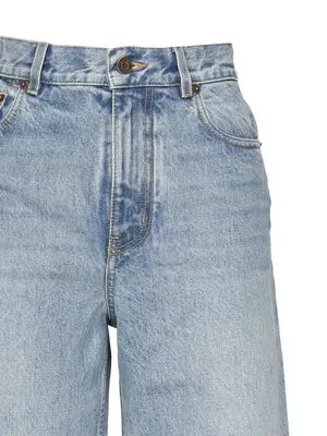 Chloé Belt Loop Wide Leg Jeans