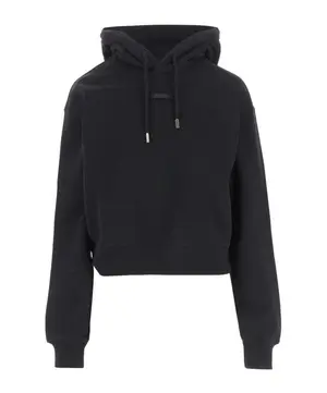 Jacquemus Logo Patch Drawstring Hoodie - Black
