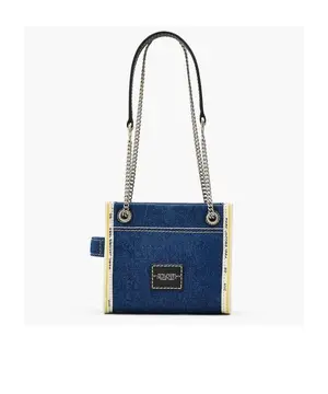 Marc Jacobs Denim Chain Crossbody Bag - Blue