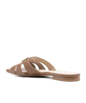 Pinko Marli 09 Slip-on Sandals With Logo Detail - Brown