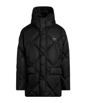 Prada Quilted Hooded Jacket - Black