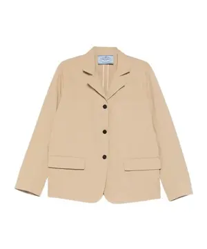 PRADA Prada Long Sleeve Collared Button-Up Jacket