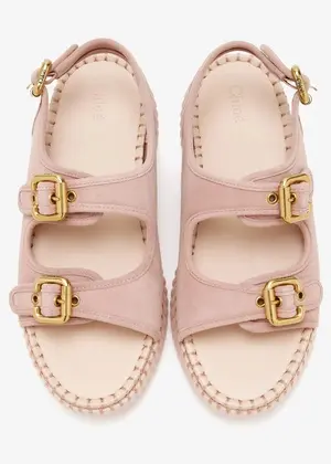 Chloé Platform Buckle Heeled Sandals