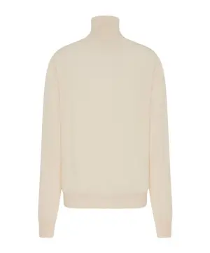 THE ROW Heva Turtleneck Knitted Jumper - Shell Color