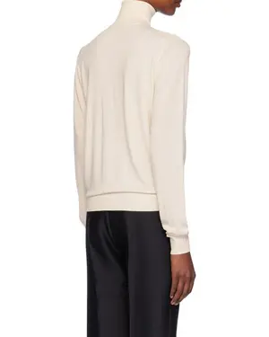 THE ROW Heva Turtleneck Knitted Jumper - Shell Color
