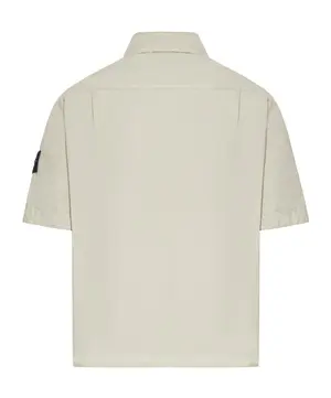 Stone Island Compass Patch Short-sleeved Shirt - Sand
